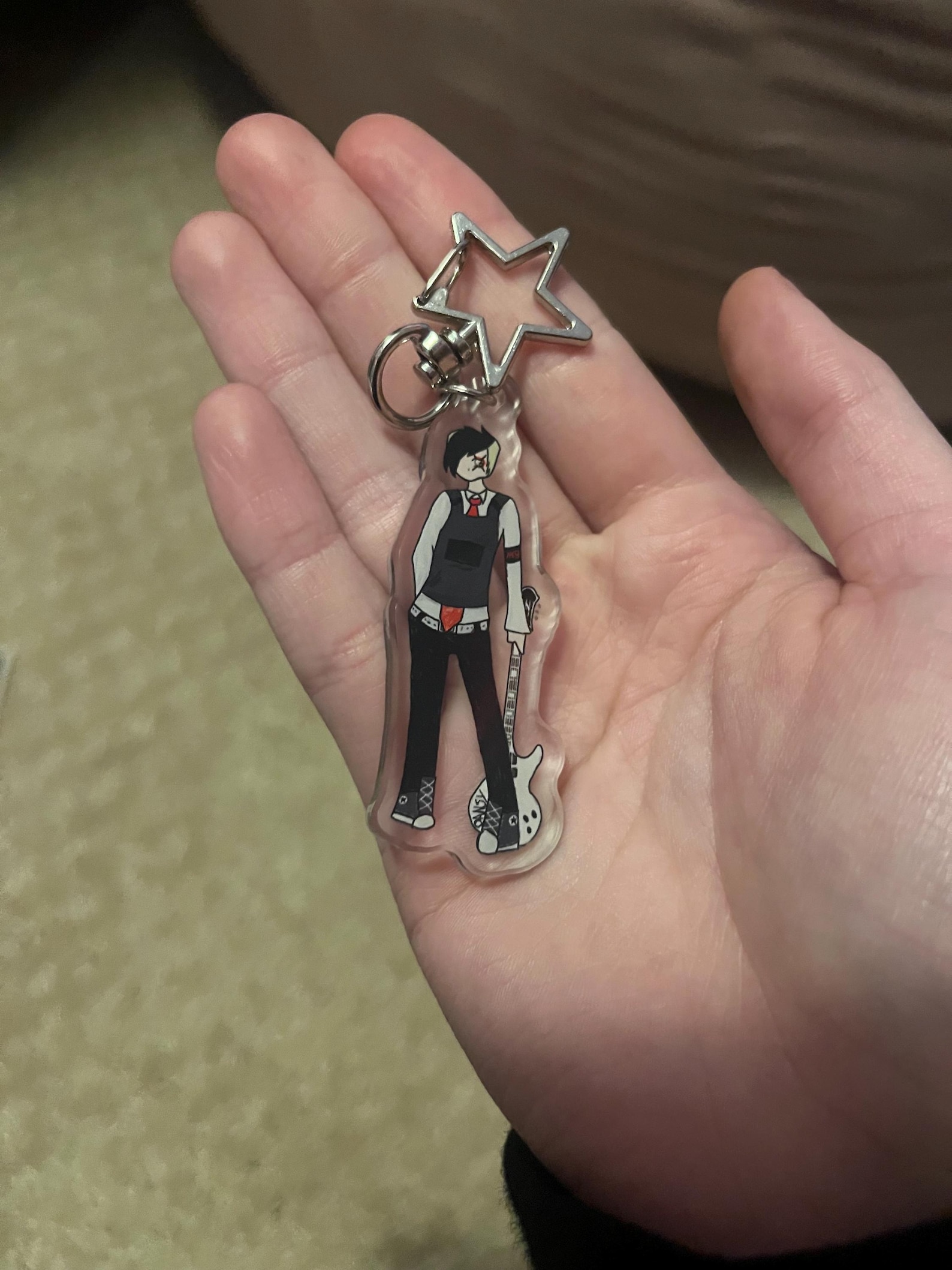 Frank Iero MCR Keychain - Etsy