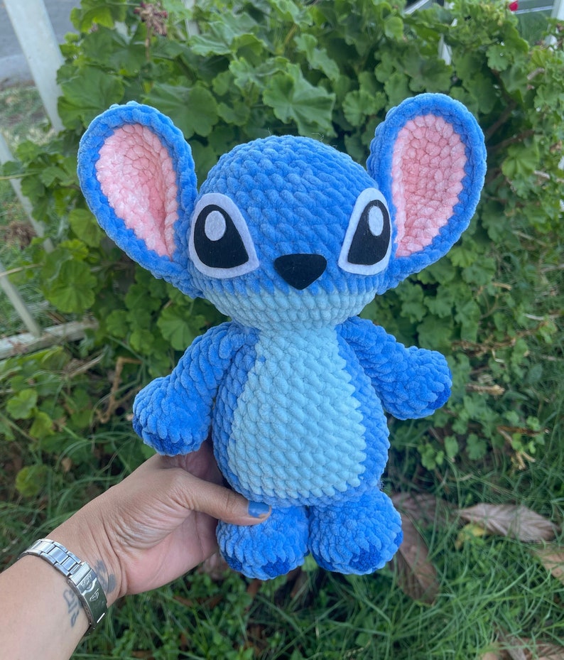 Blue Alien stitch Plushie - Etsy