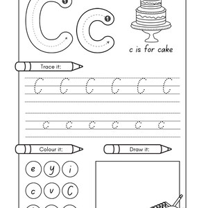 Alphabet Coloring & Activity Book - Etsy