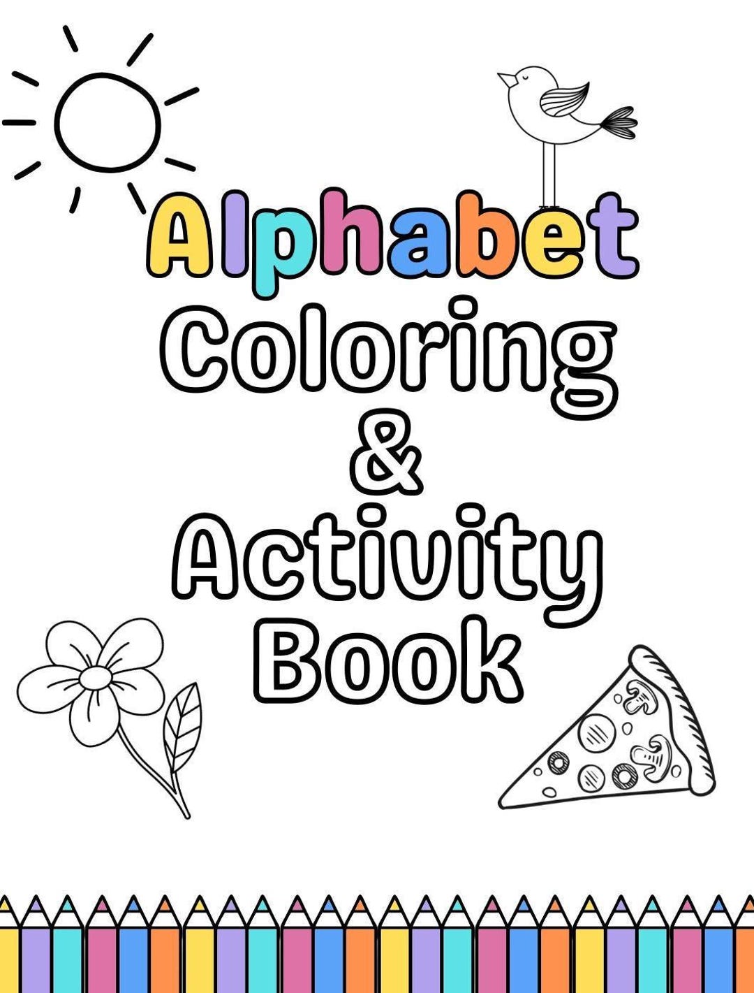 Alphabet Coloring & Activity Book - Etsy