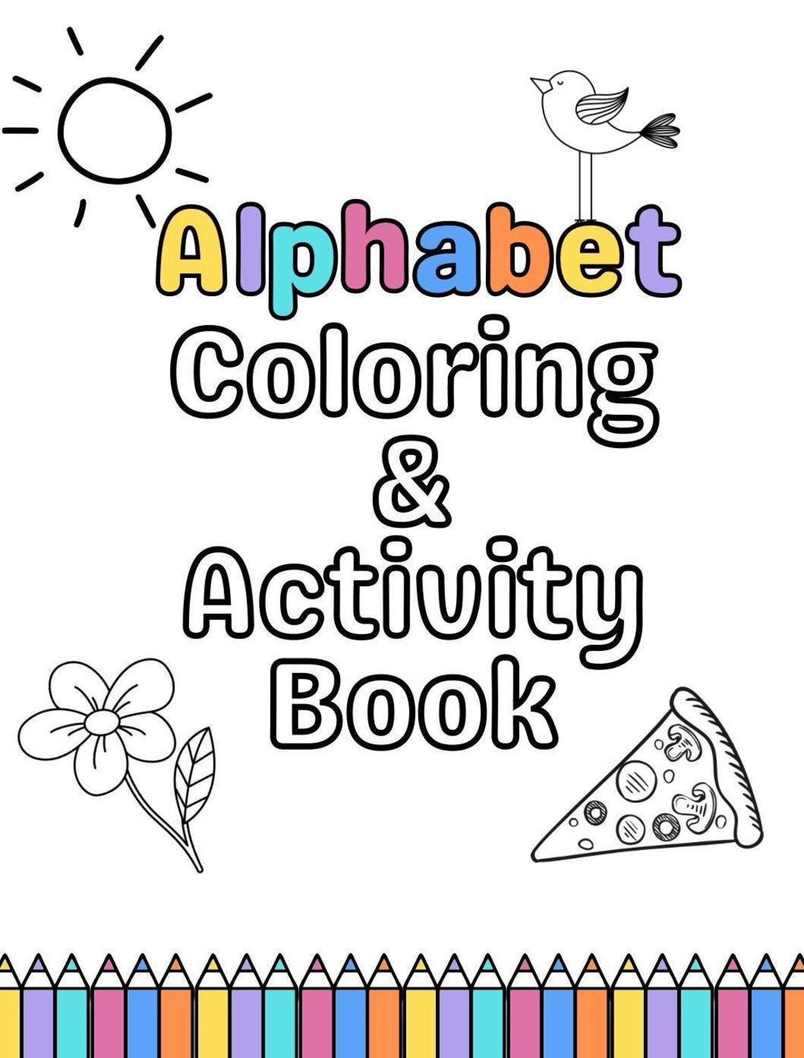 Alphabet Coloring & Activity Book - Etsy