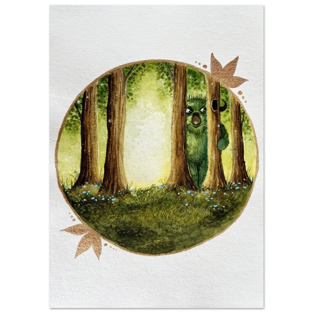 Hidden Troll Art Print - Etsy