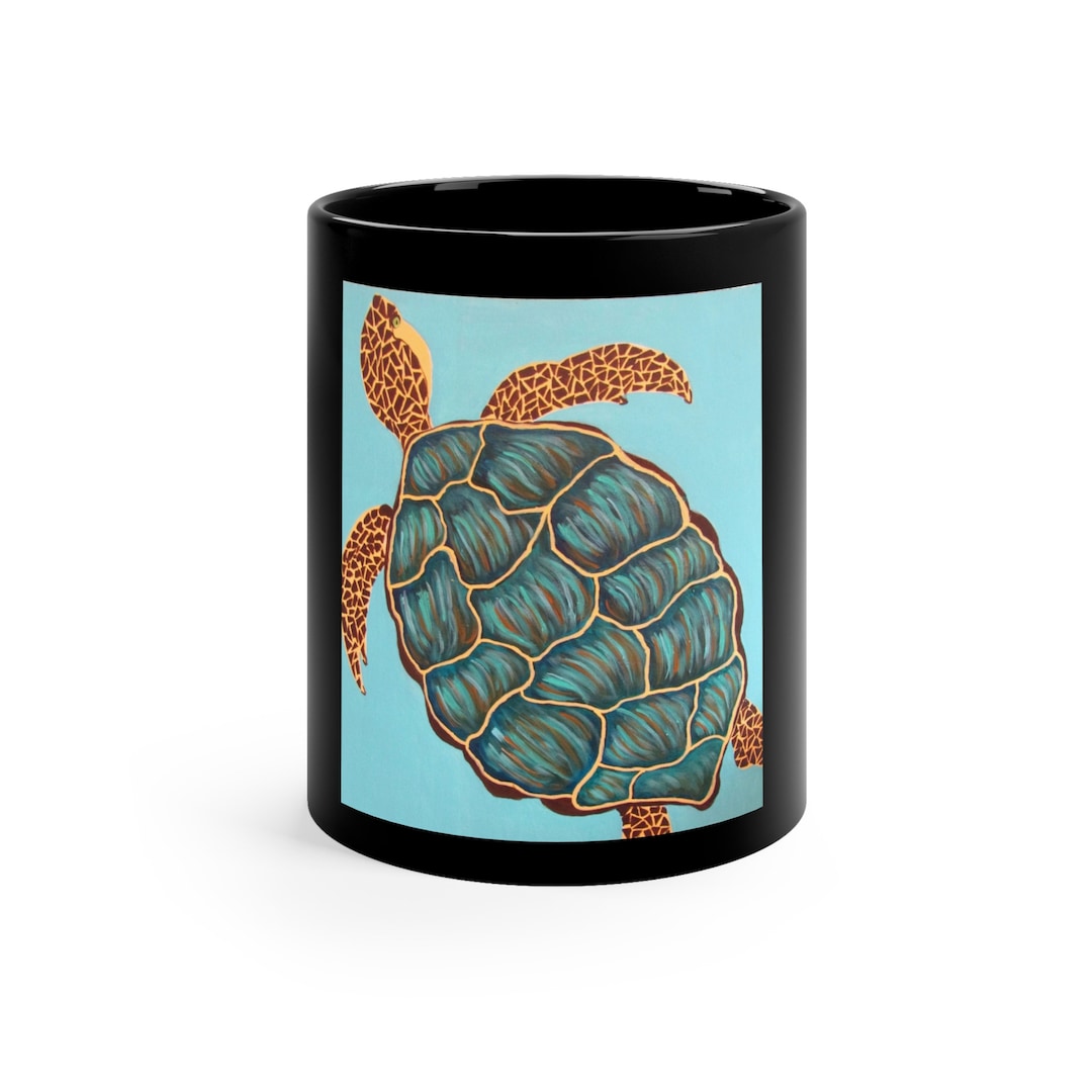 Ceramic, Sea Turtle Mug, Sea Turtle Art, Kitchen Gift, Any Occasion ...