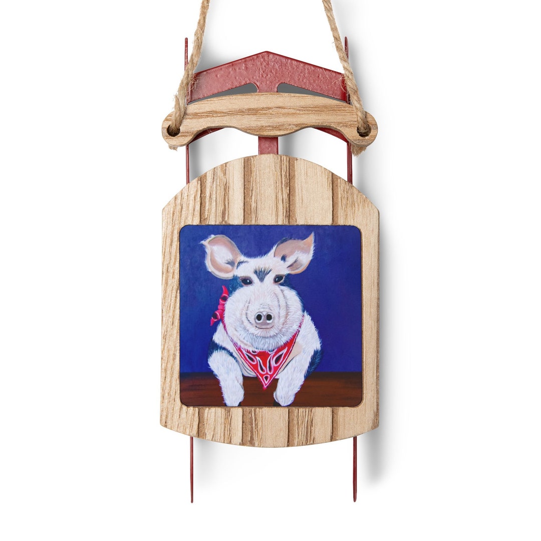 Pig Christmas Ornament, Pig Christmas Tree Ornament, Funny Pig Ornament ...