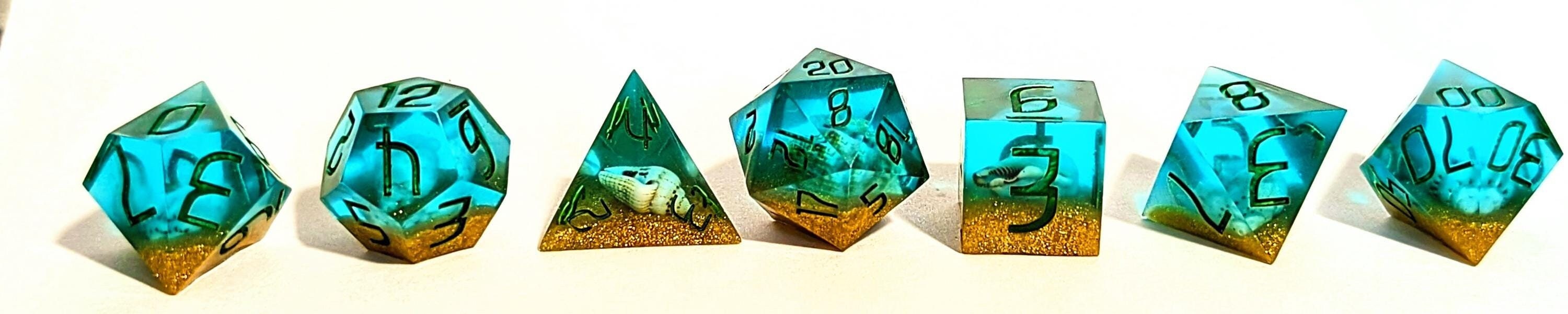 Seashell Diorama Dice Set - Etsy