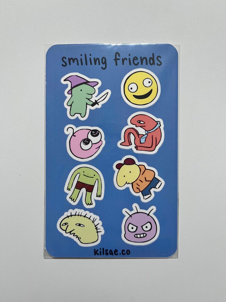 Smiling Friends Sticker Sheet - Etsy