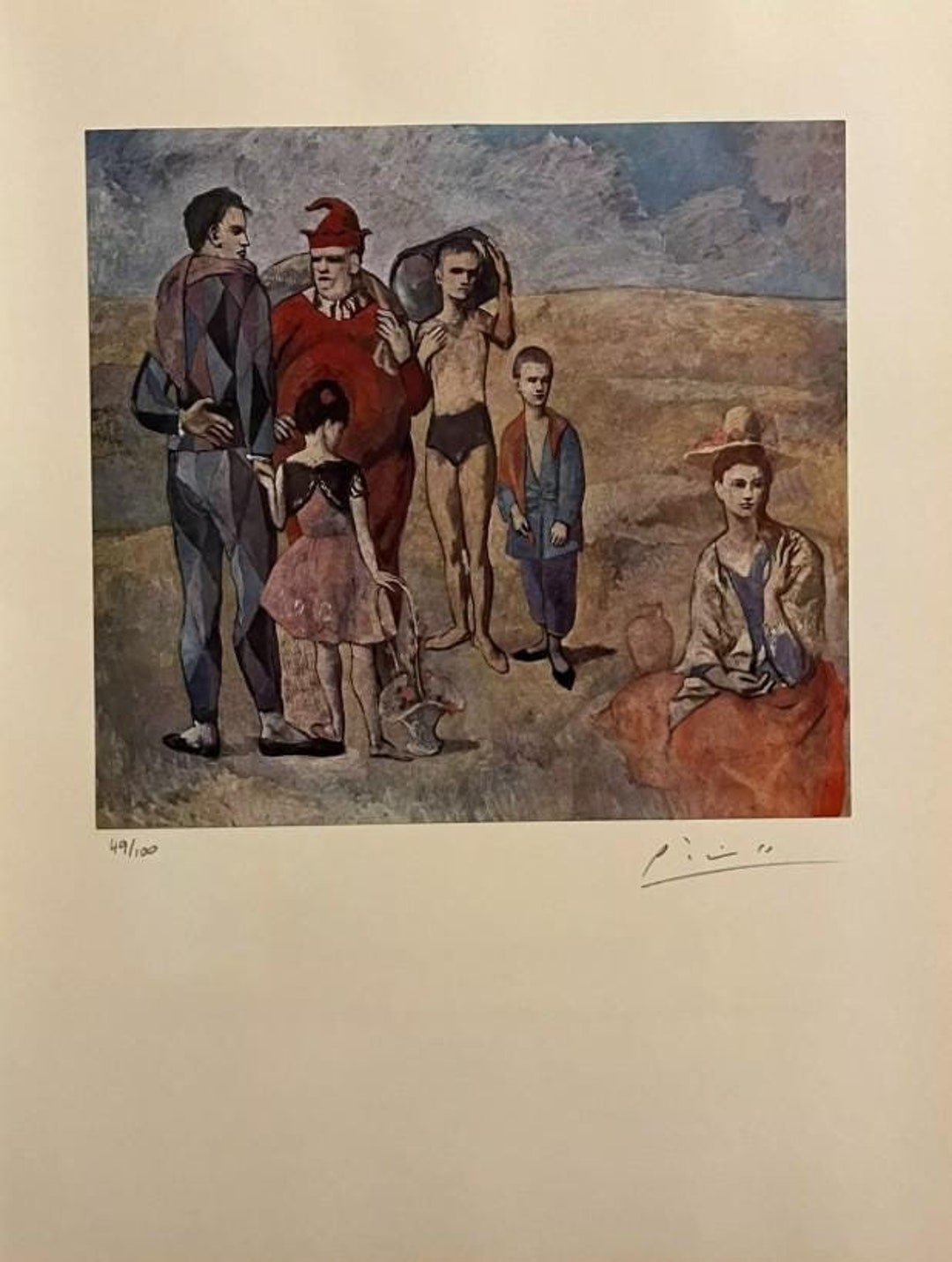 Pablo Picasso - the Saltimbanques 49/100 - Hand Signed Original Print ...