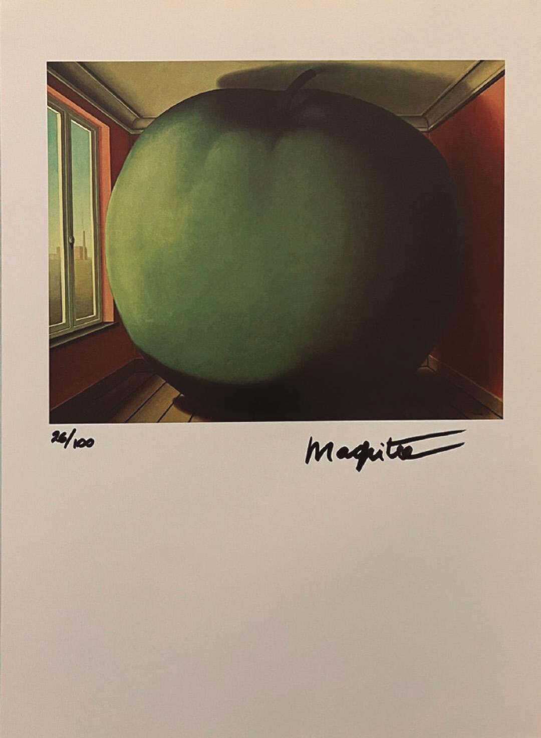 Rene Magritte - the Listening Room 26/100 - Hand Signed Original Print ...