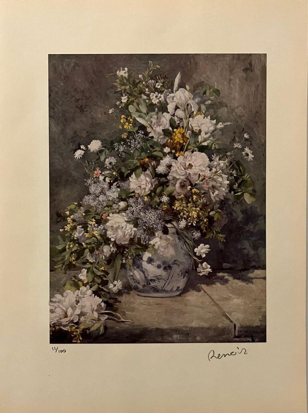 Pierre-auguste Renoir - Spring Bouquet 11/100 - Hand Signed Original ...