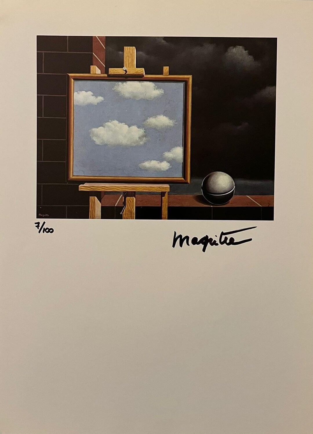 Rene Magritte - the Revolution 7/100 - Hand Signed Original Print ...