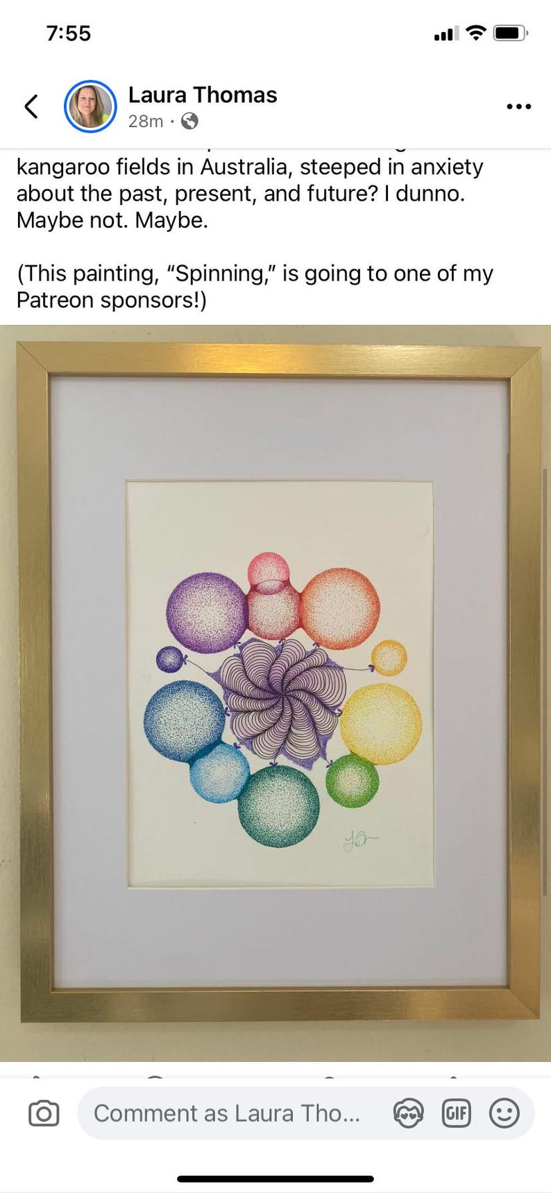 Circle Pointillism - Made to Order - Etsy
