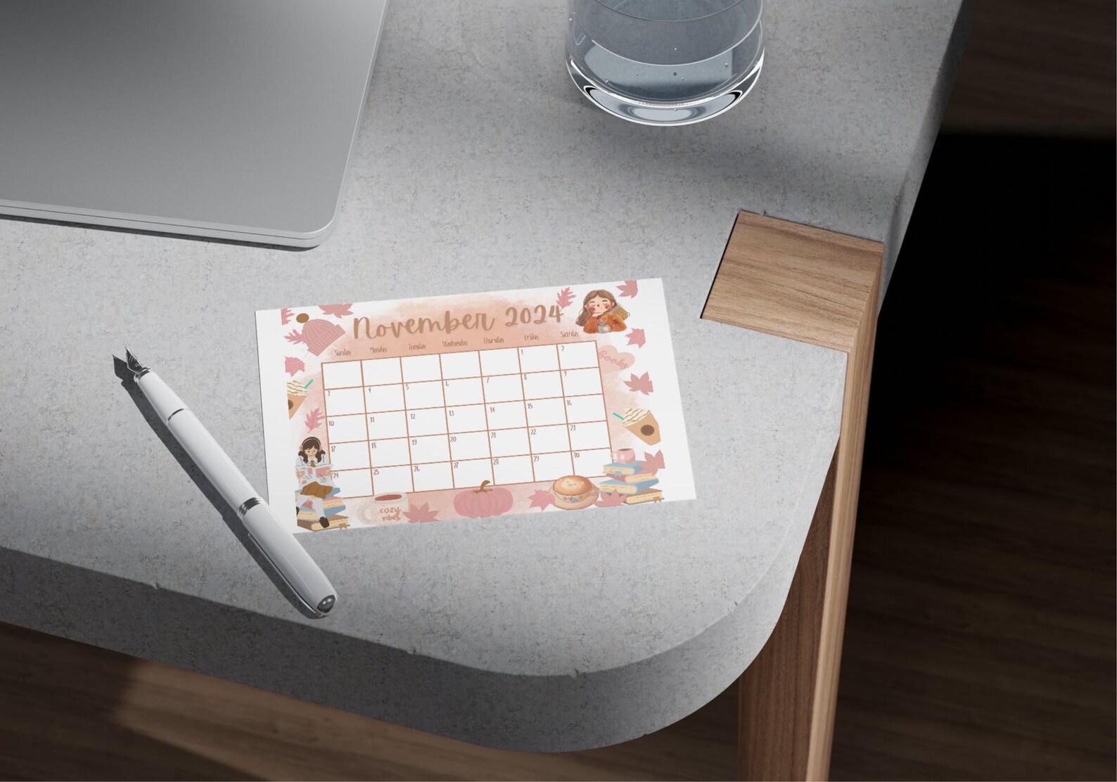 November 2024 Calendar, Digital 2024 Calendar, Printable, Instant ...