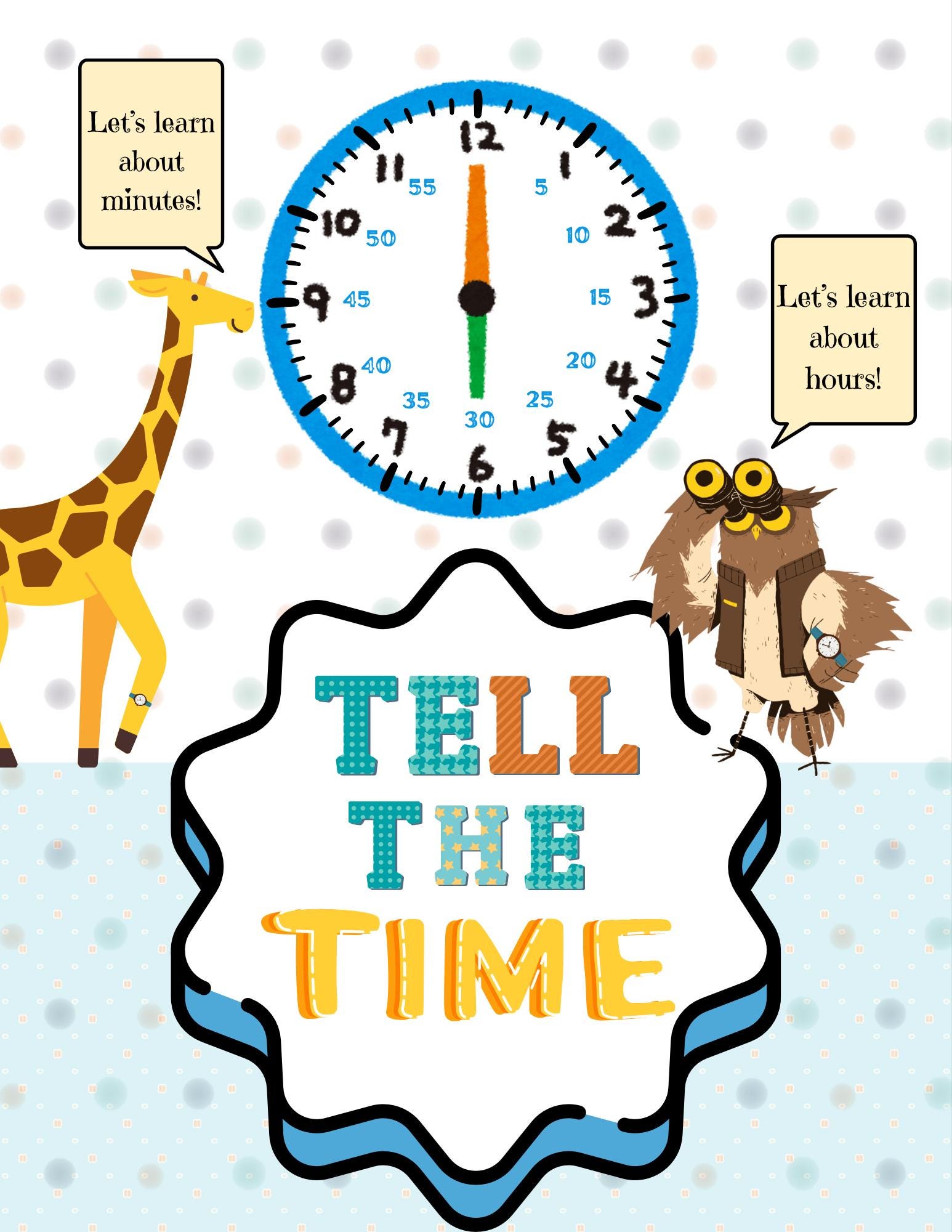 Telling Time Printable Worksheets-learn to Tell Time-telling Time ...