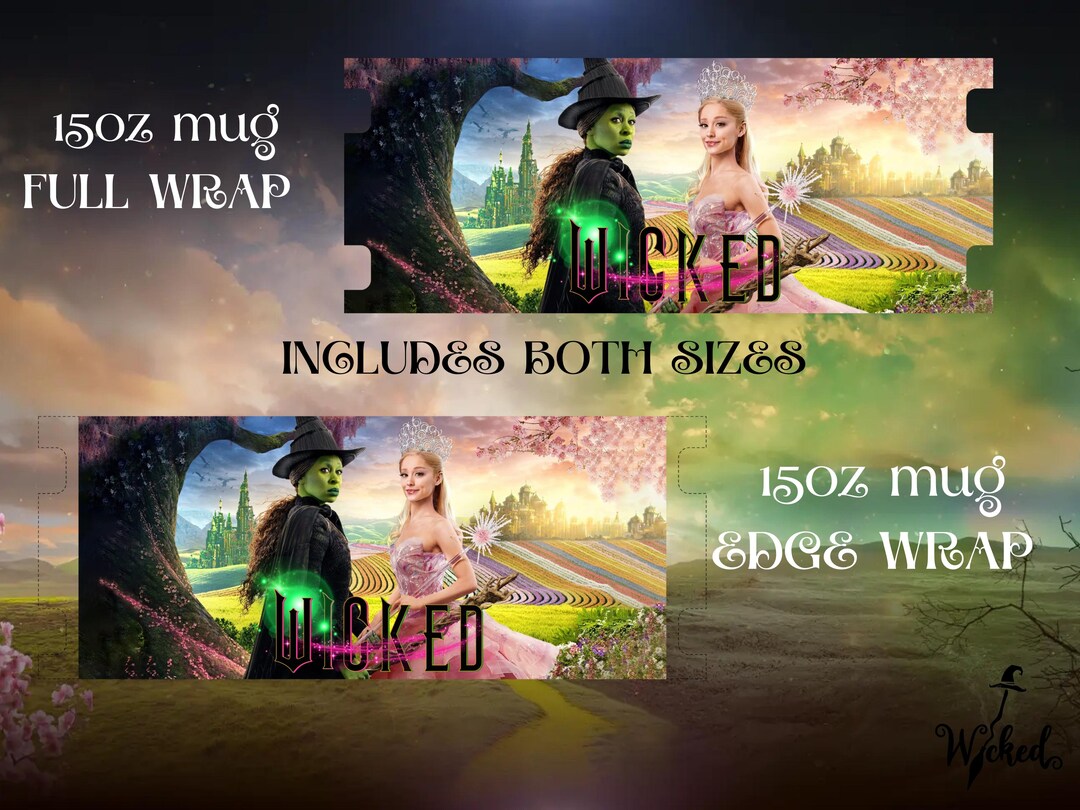 Wicked Mug Png, 15oz Mug Sublimation, 15oz Mug Wicked Png, Wicked Mug ...