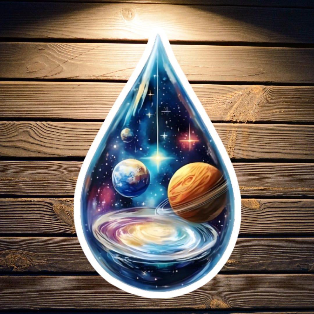 Galaxy Planet Sticker, Solar System Sticker, Cosmic Universe Sticker ...
