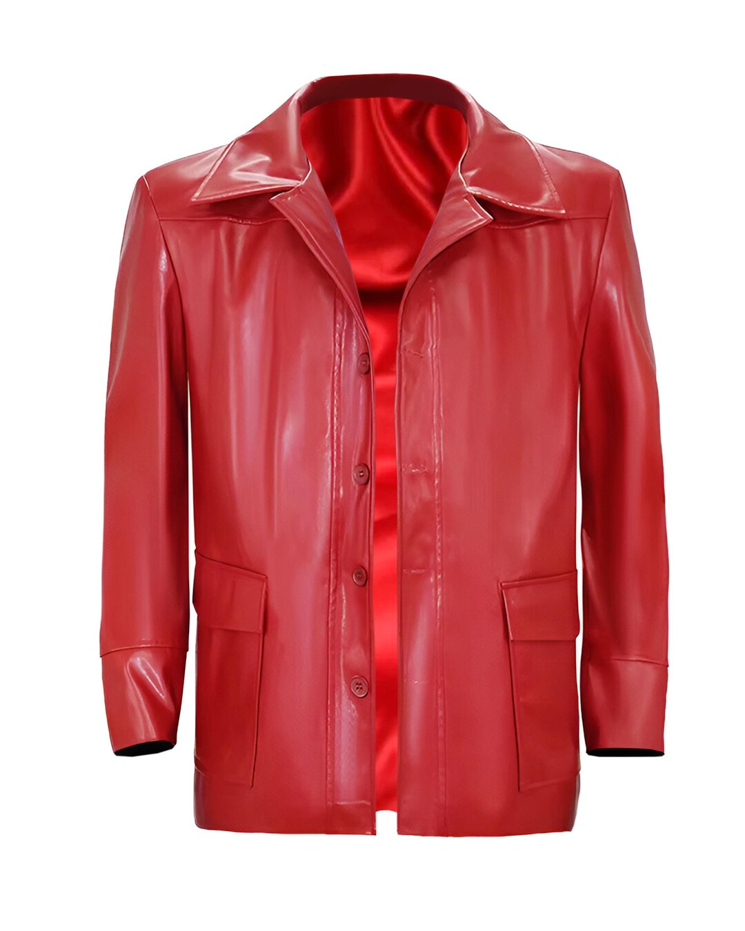 Brad Pitt Fight Club Jacket | Celebrity Leather Jacket Blazer | Gift ...