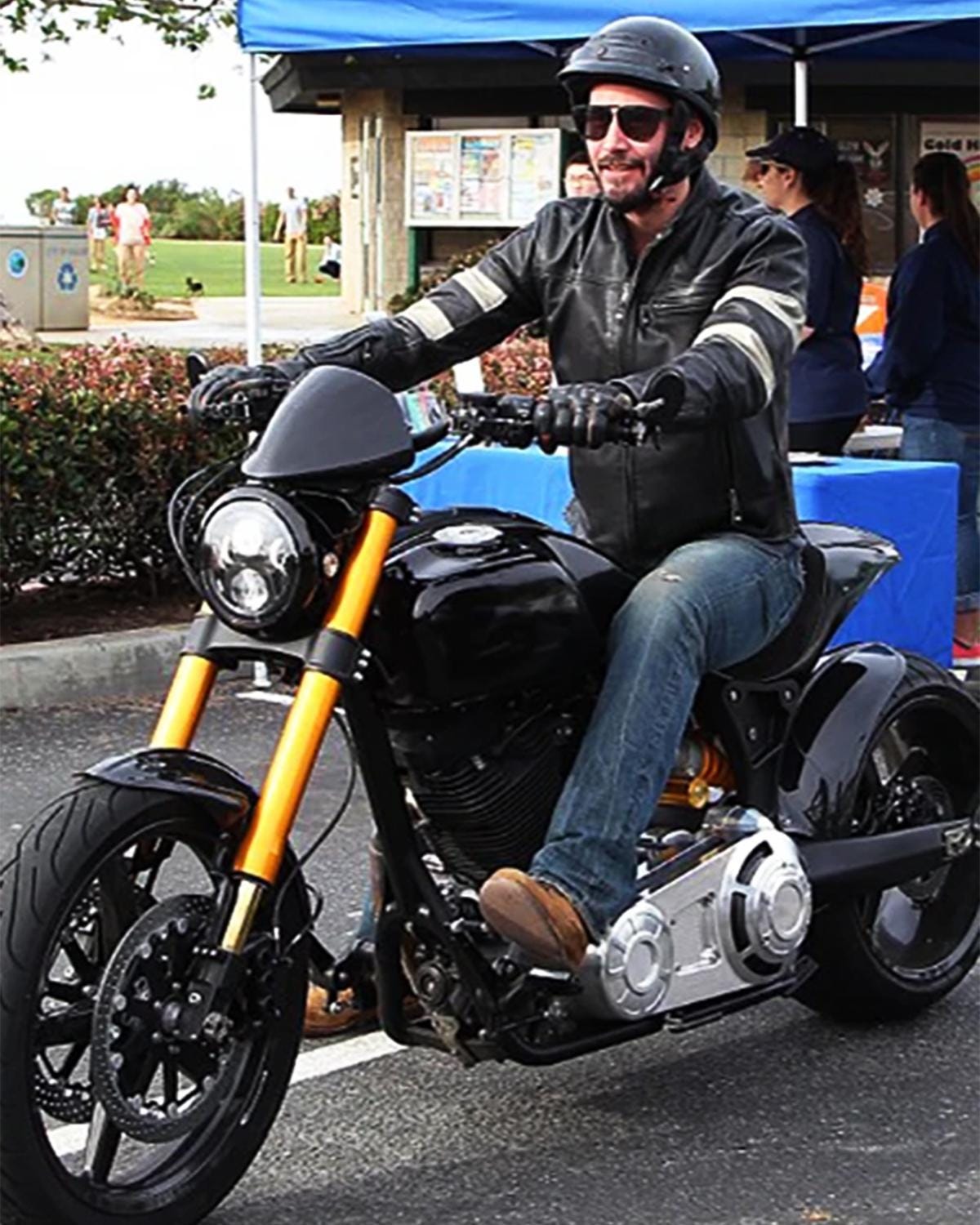 Keanu Reeves Biker Jacket | Men's Black Biker Leather Jacket | Men's ...