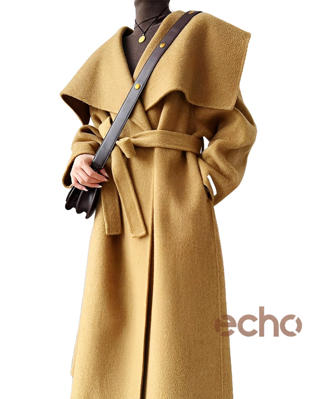 Cashmere Wool Trench Coat: Women's Classic Long Winter Coat - Etsy