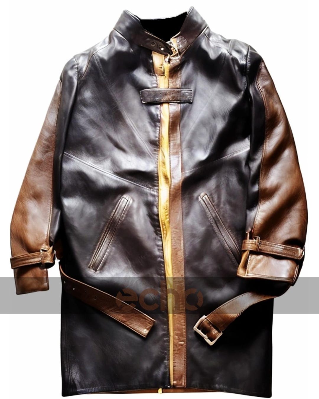 Aiden Pearce Coat | Cosplay Leather Long Coat | Game Inspired Quilted ...