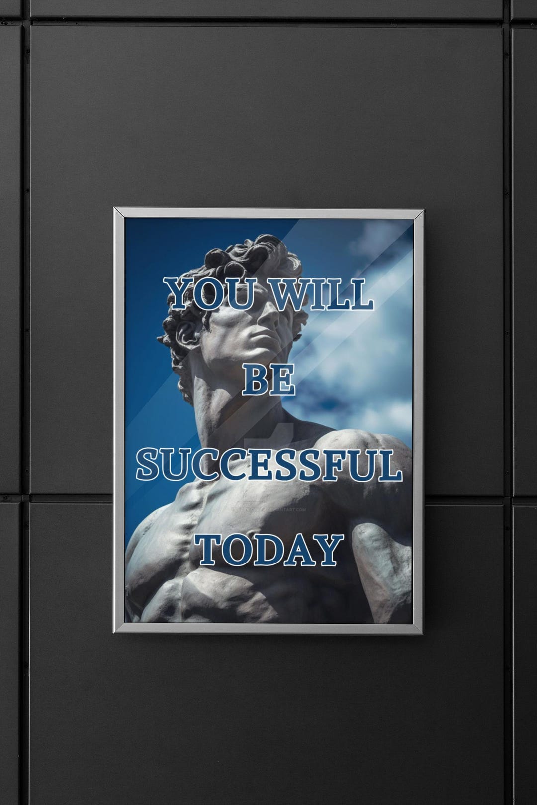 Motivation Poster, Greek Statue, Bedroom/office Art, Success, Money ...