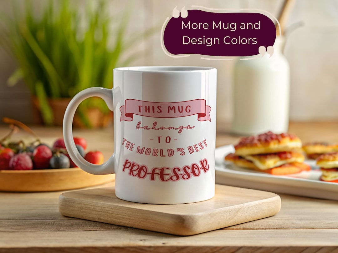 This Mug Belongs to the Worlds Best Professor Gift Professor Mug Funny ...