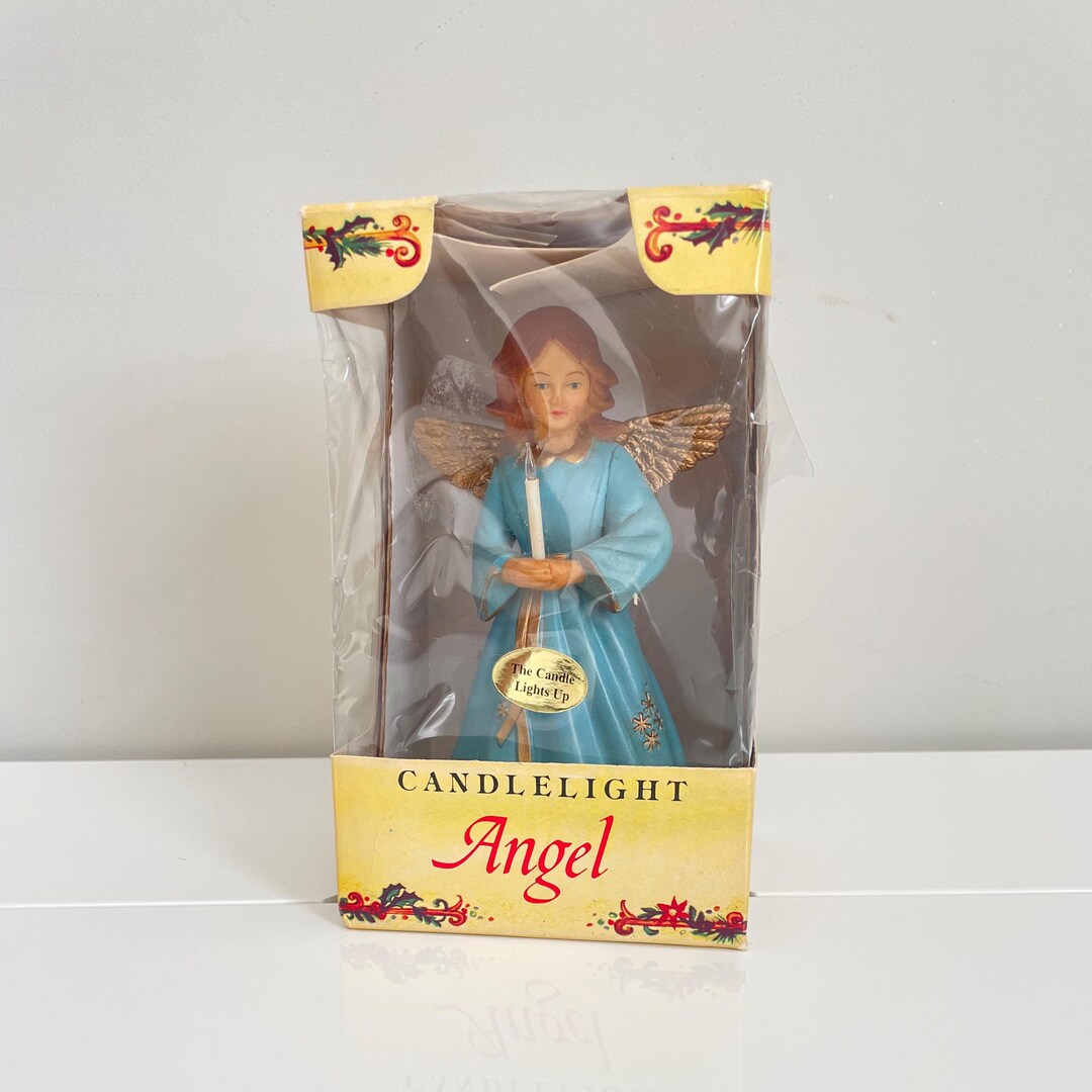 Vintage Candlelight Angel Figurine Light-up Christmas Angel, Radiant ...