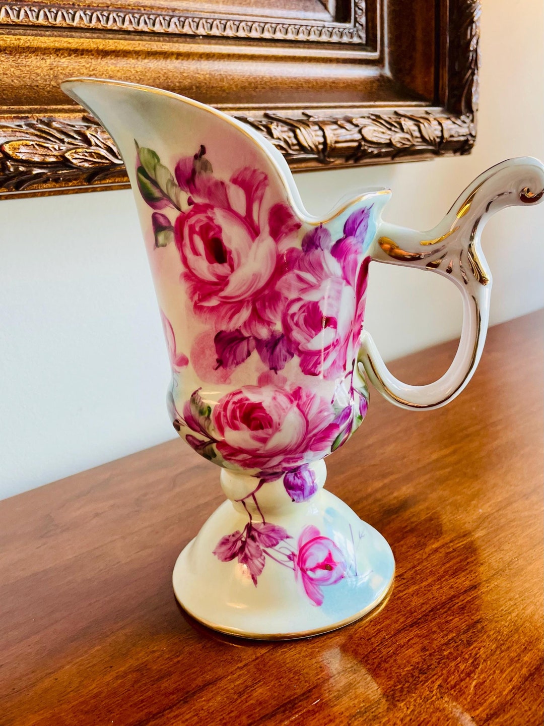 Gorgeous Victorian Limoges China Water/lemonade Pitcher, Circa 1910's ...