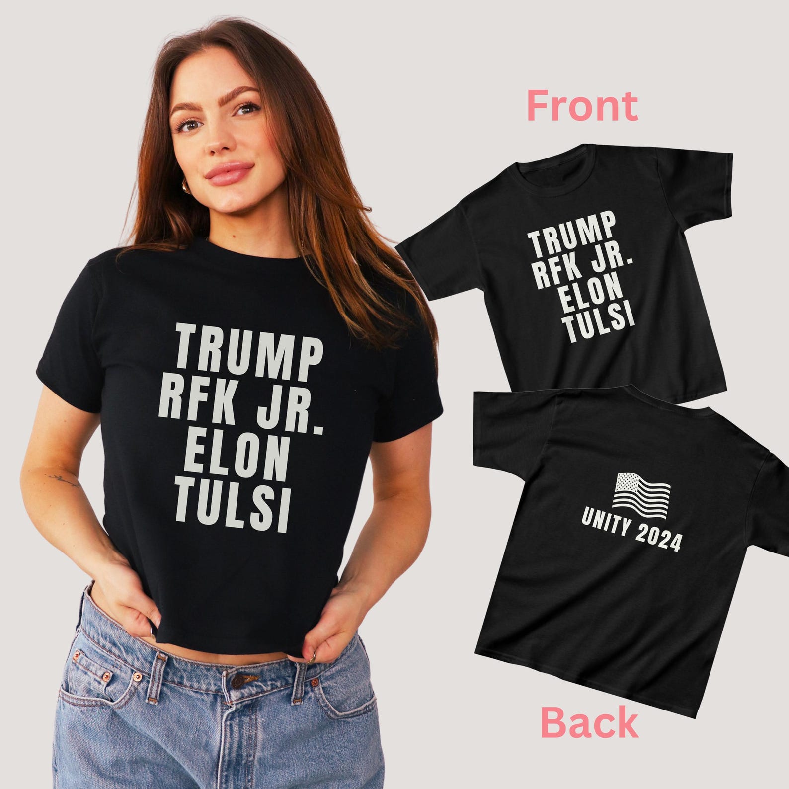 Unity Party 2024 MAGA Trump RFK Jr Womens Trump Elon Musk Tulsi ...