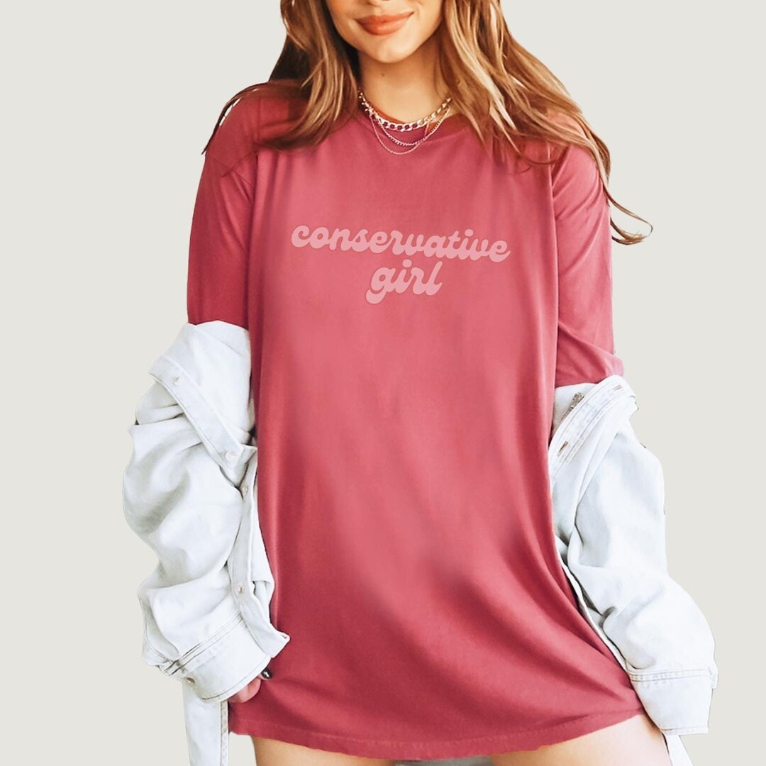 Conservative Cute Gen Z Comfort Colors Oversized Tee Conservative Girl ...