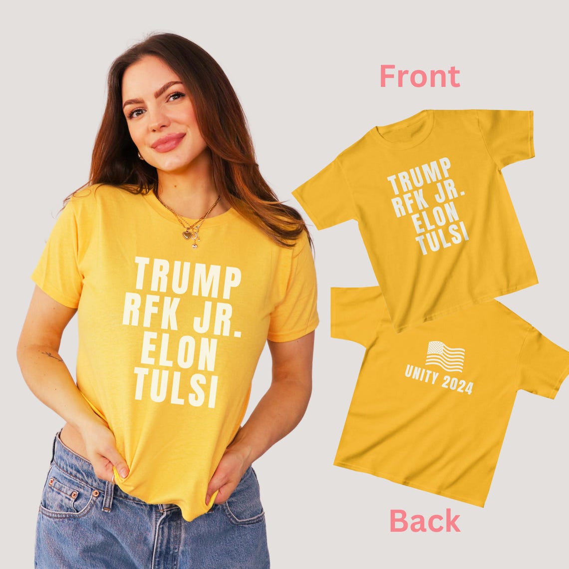 Unity Party 2024 MAGA Trump RFK Jr Womens Trump Elon Musk Tulsi ...