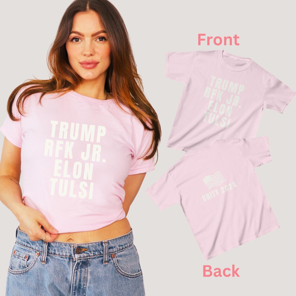 Unity Party 2024 MAGA Trump RFK Jr Womens Trump Elon Musk Tulsi ...