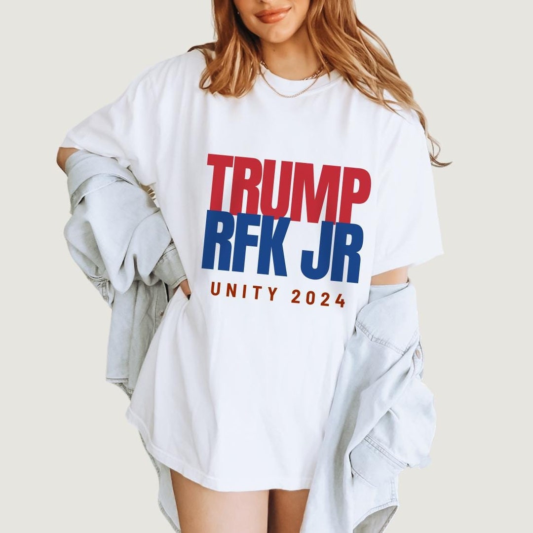 Trump RFK Jr Unity 2024 White Tee Shirt Conservative Political Shirt ...
