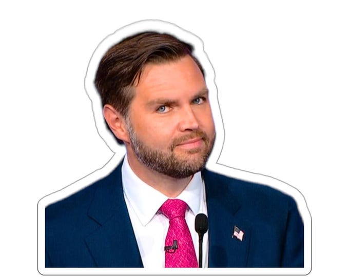 JD Vance Debate Face Sticker Trump 2024 MAGA MAHA Kennedy Jr ...