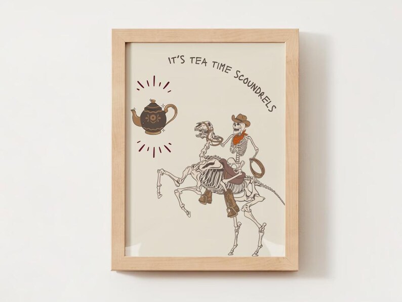 It's Tea Time Scoundrels Art Print - Etsy