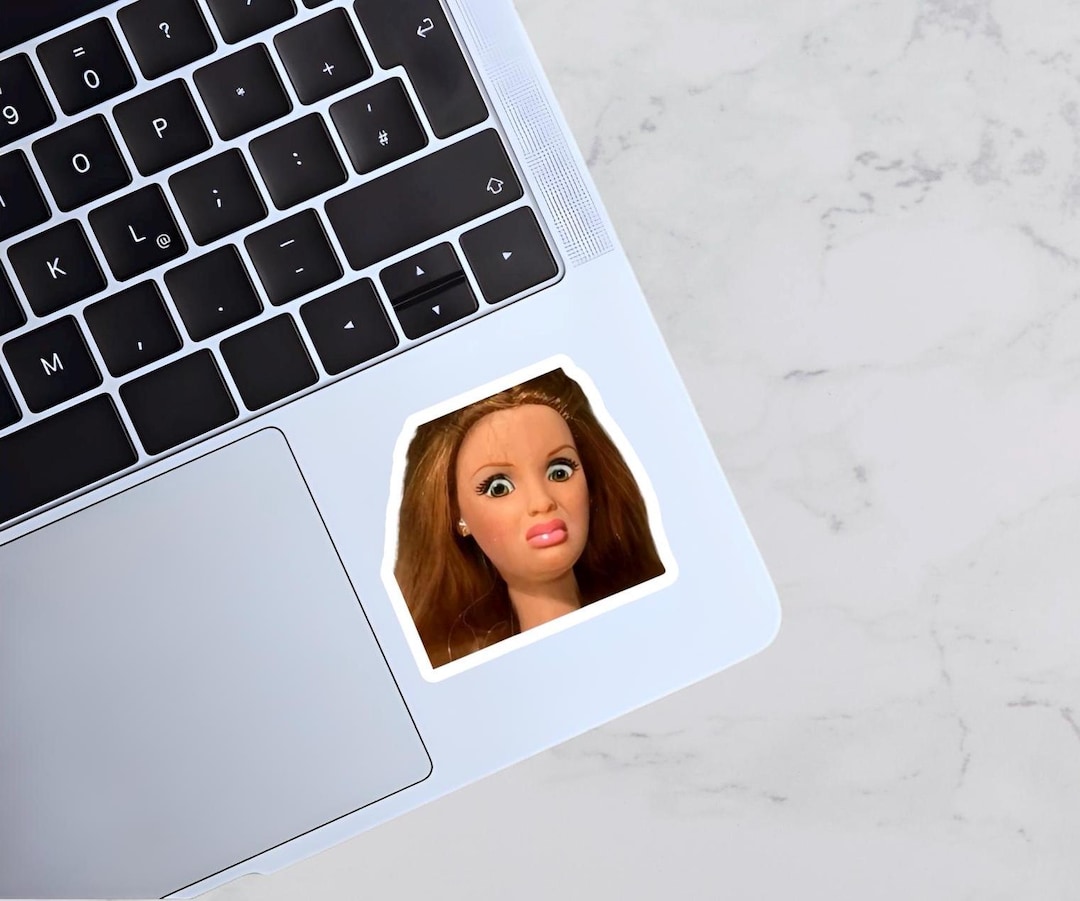 Barbie Disgusted Meme Die-cut Vinyl Sticker: Funny Laptop Watterbottle ...