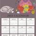 2025 Illustrated Calendar - Cozy Knitting Theme - Wall Art Decor - Etsy