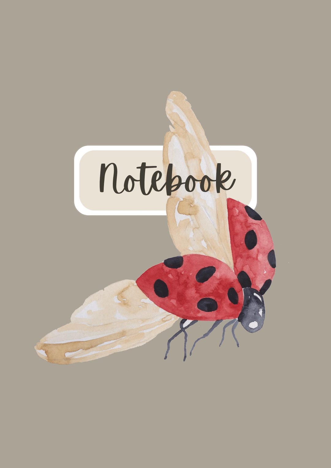 Hand-painted Ladybug Notebook Cute Journal for Writing and Drawing - Etsy