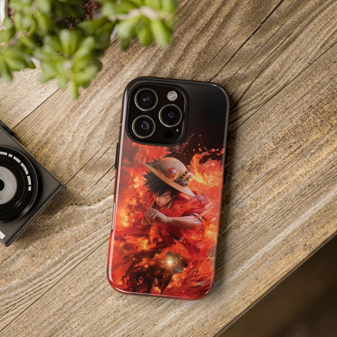 One Piece Luffy Fire Battle Tough Phone Case for iPhone & Samsung ...