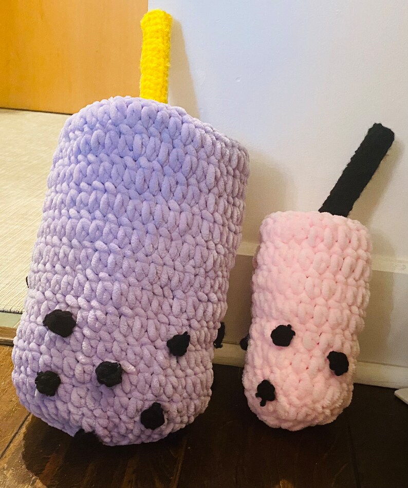 Adorable Bubble Tea Crochet Plushies Handmade Cute and Cuddly Boba Toys ...