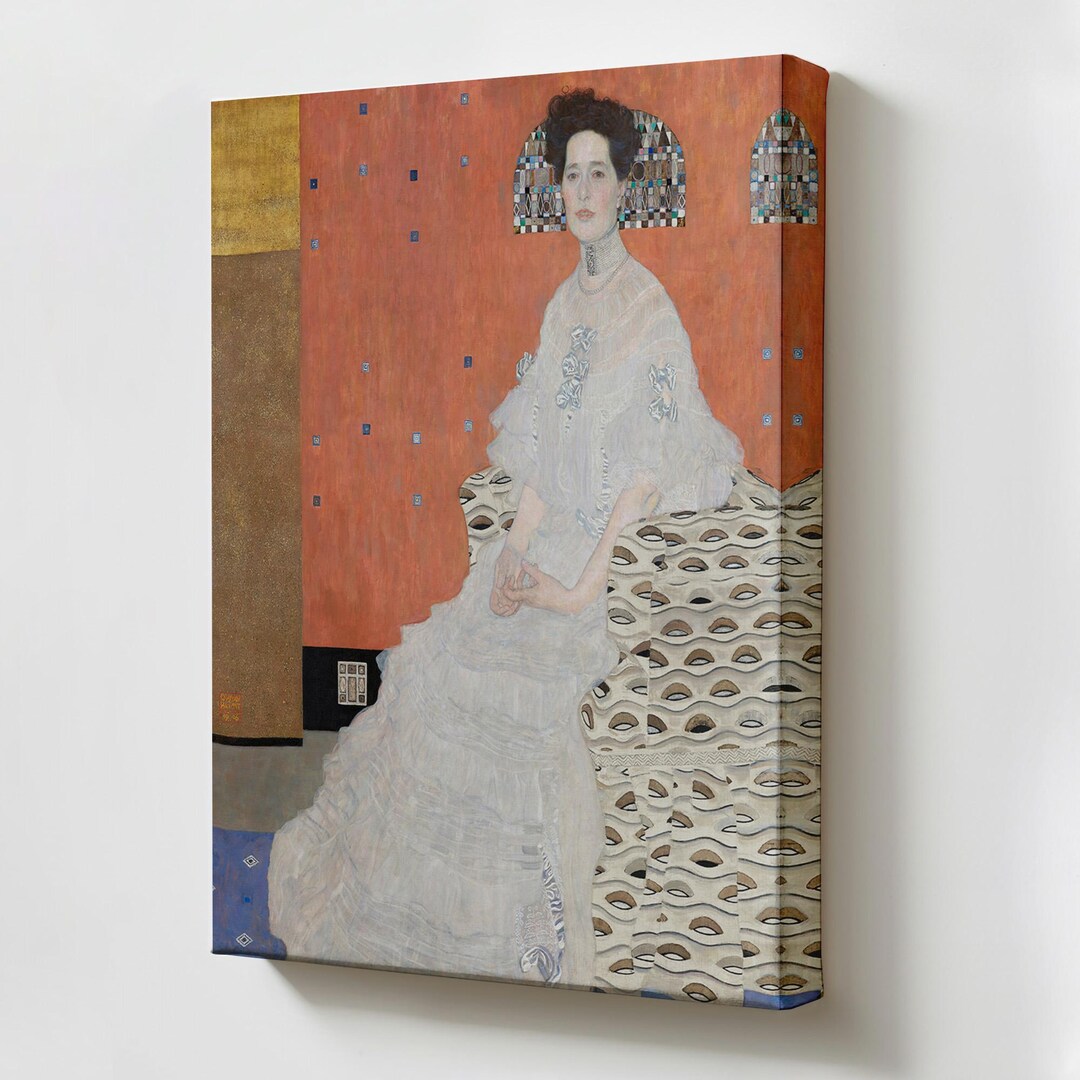 Gustav Klimt - Portrait of Fritza Riedler, Large Wall Hanging, Modern ...