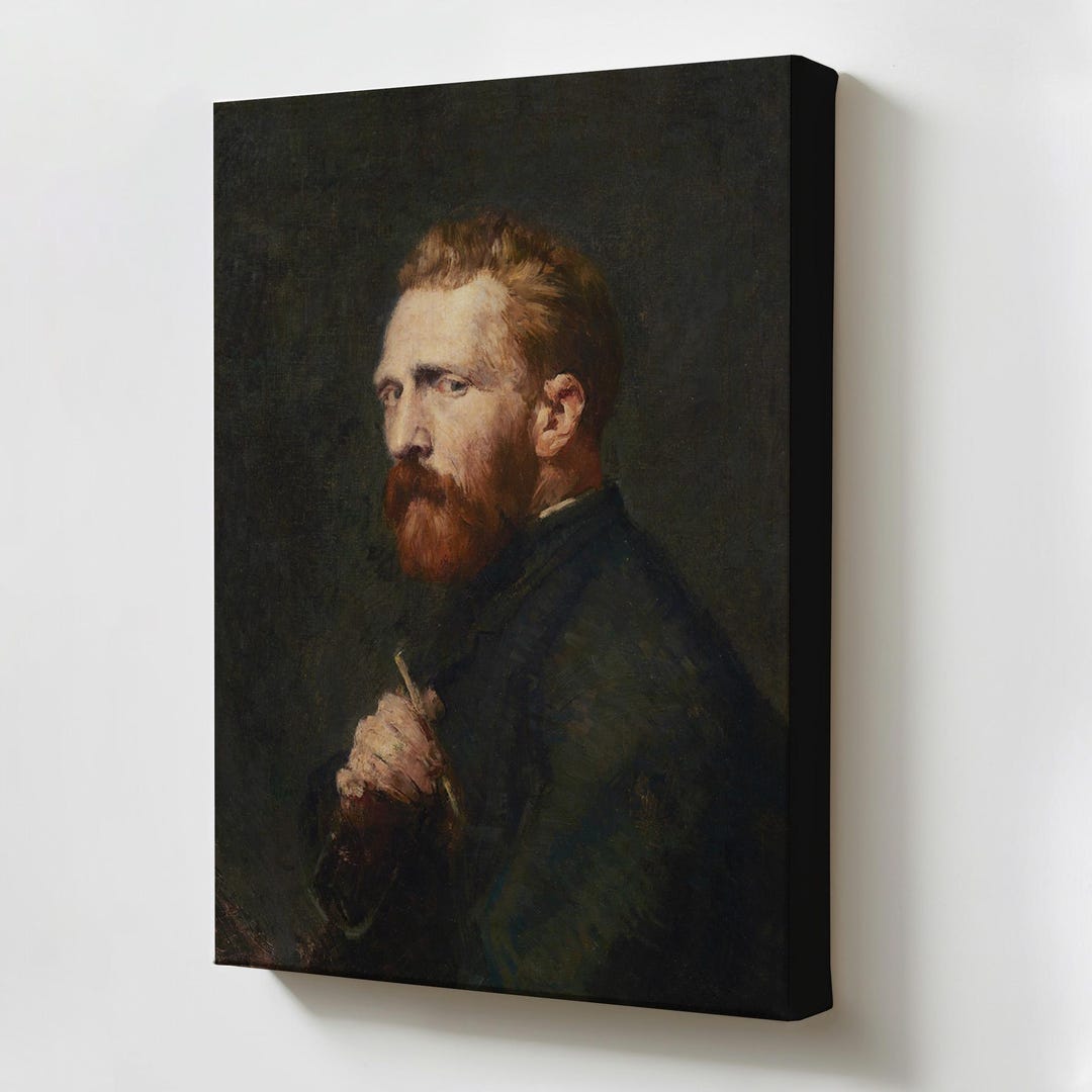 John Peter Russell - Portrait of Vincent Van Gogh, Large Wall Hanging ...
