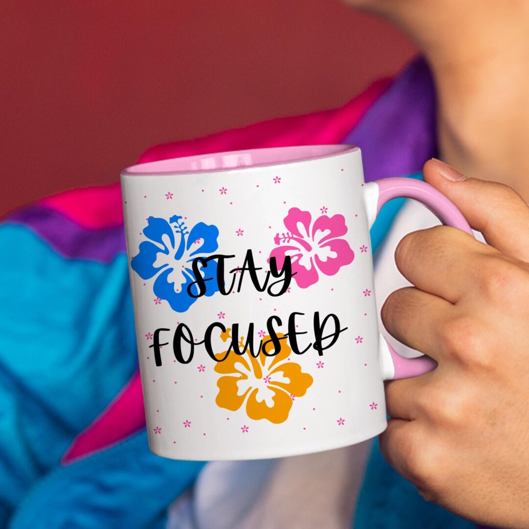 Daily Affirmations Stay Focused Positive Affirmation Colorful Mugs ...