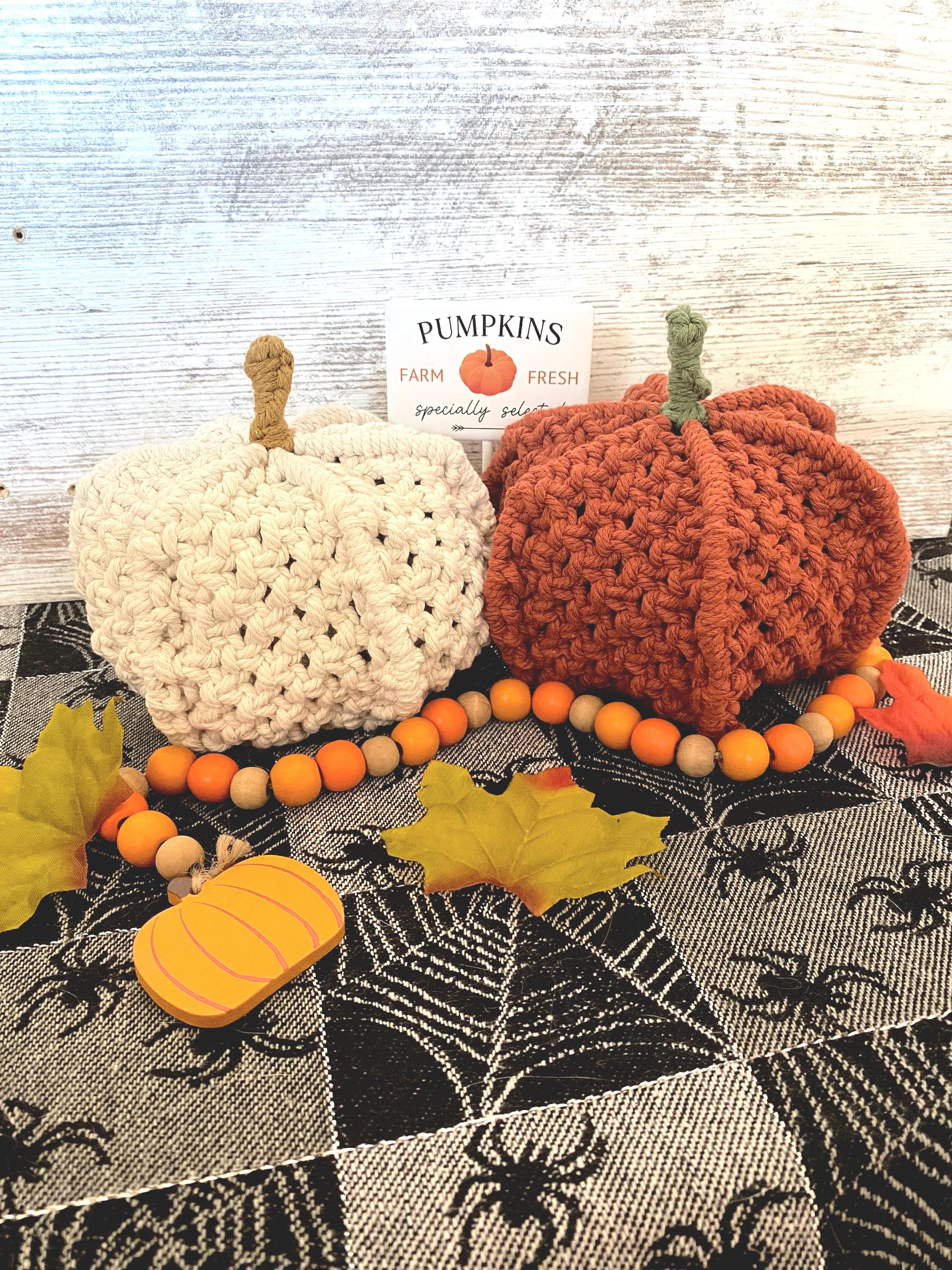 Macrame Pumpkin Pattern guarantee PDF Tutorial Easy