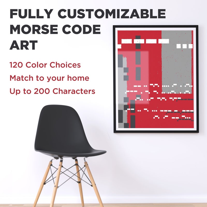 Morse Code Wall Art - Etsy