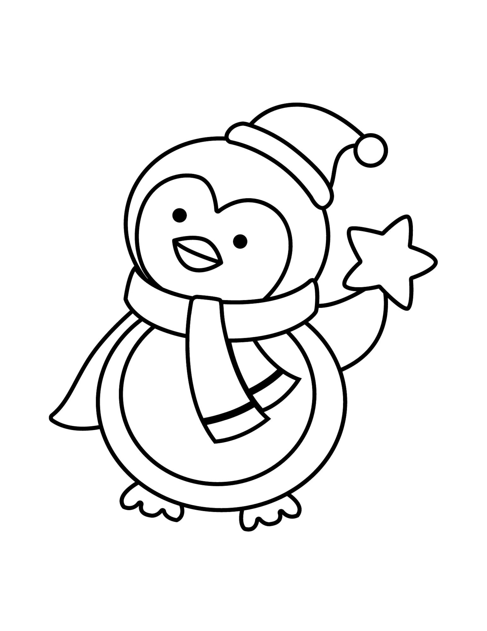 Easy Christmas Coloring Pages - Etsy