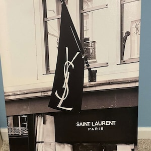 Custom YSL Canvas Art- Handmade Luxury Fashion Wall Decor - Etsy