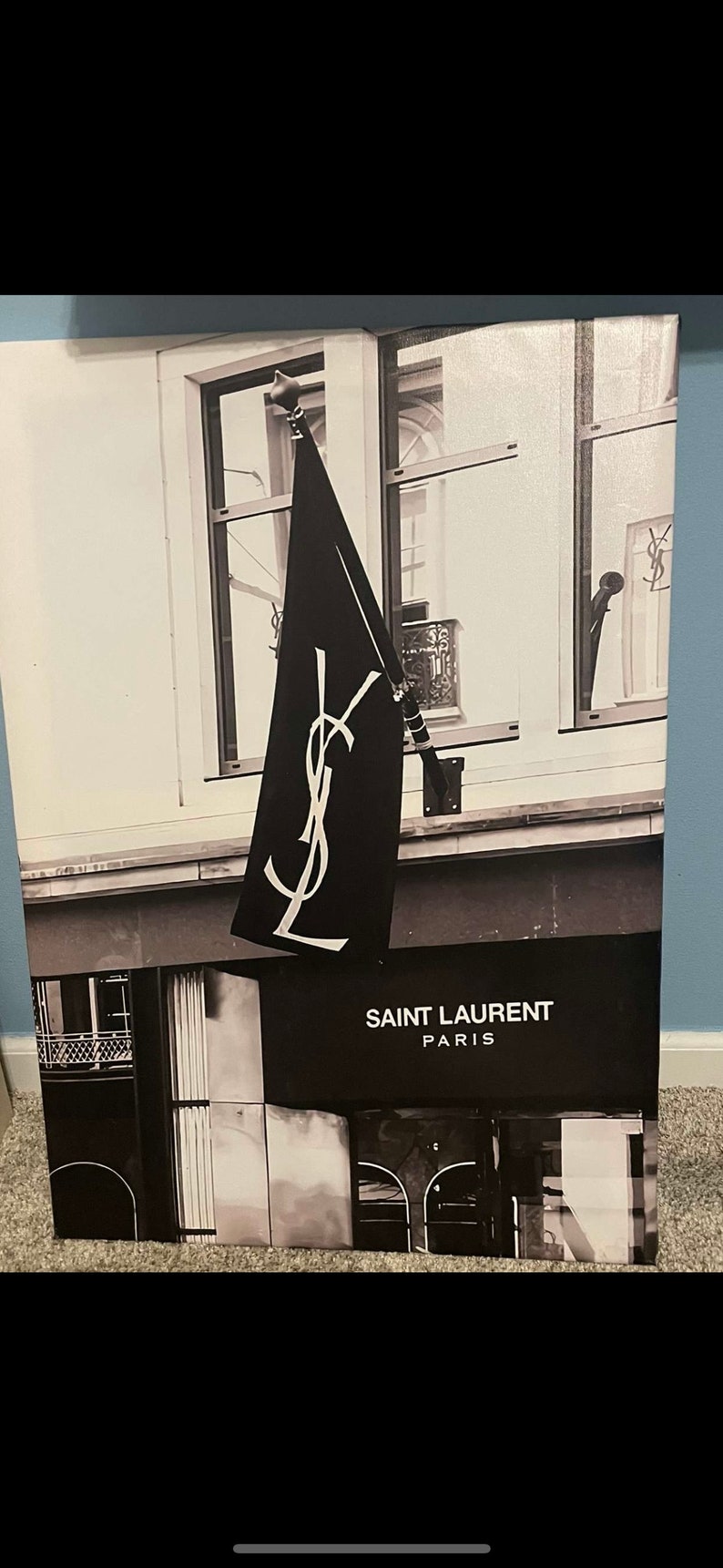 Custom YSL Canvas Art- Handmade Luxury Fashion Wall Decor - Etsy