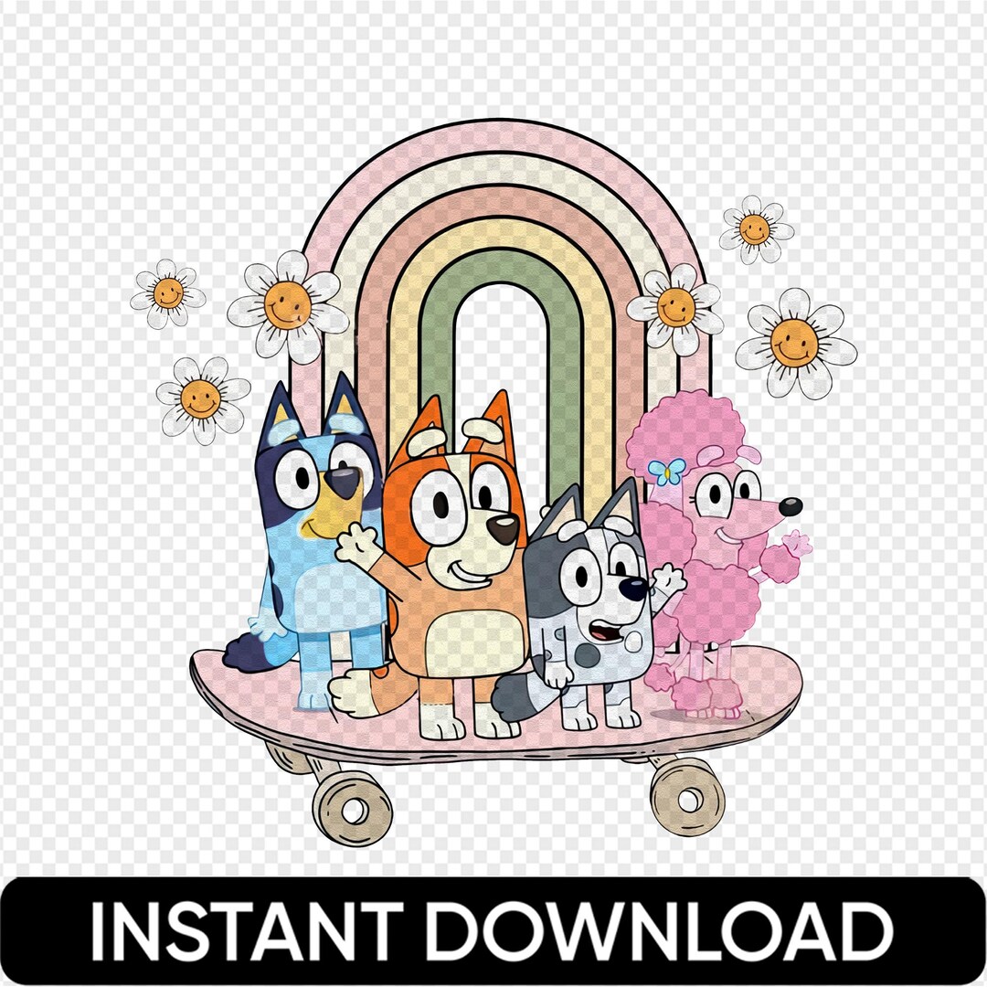 Bluey Friends PNG, Bluey Family PNG, Bluey Png, Bluey Bingo Png, Bluey Mom Png, Bluey Dad Pn ...