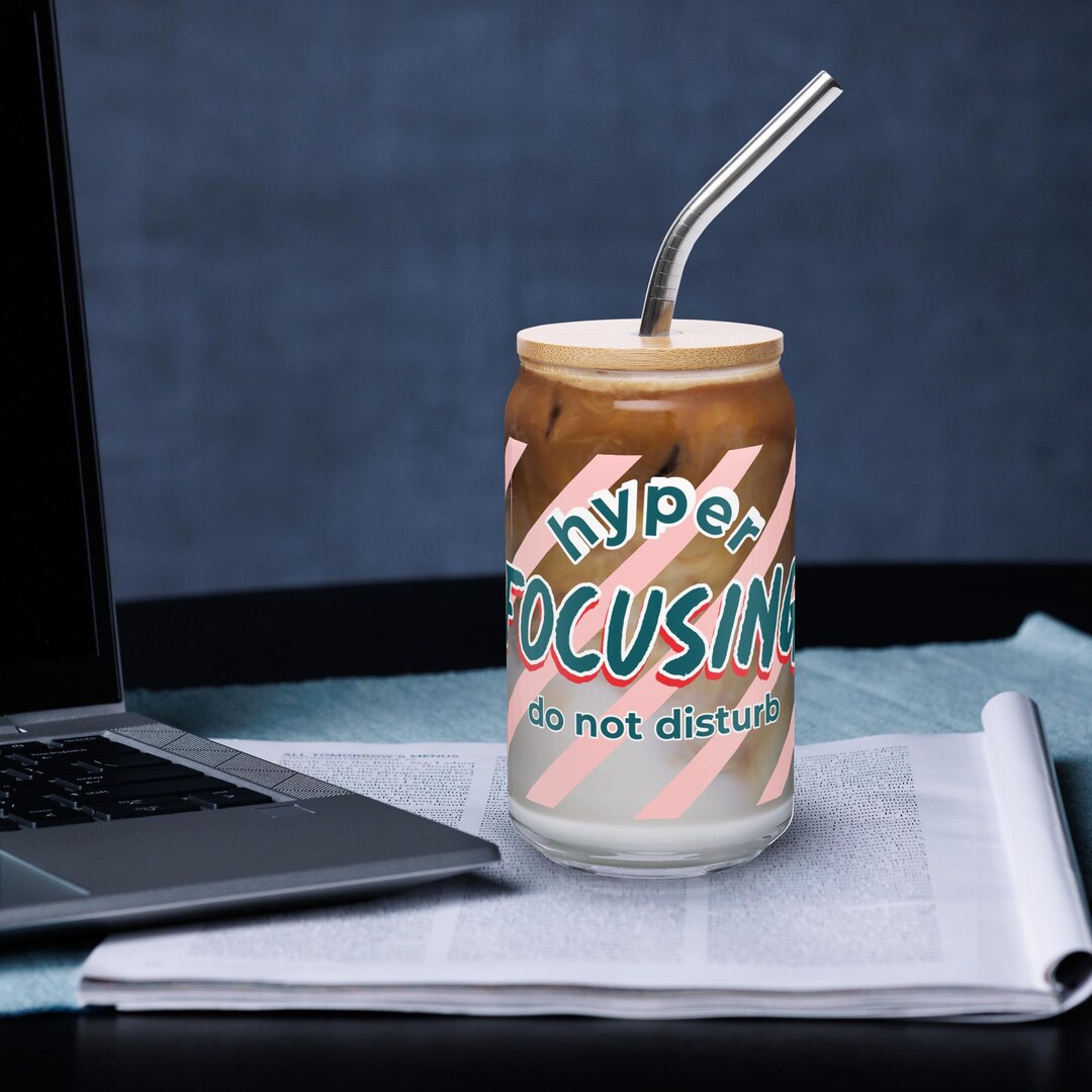 Hyper Focusing Do Not Disturb Glassware, Desk Accessories, Office - Etsy