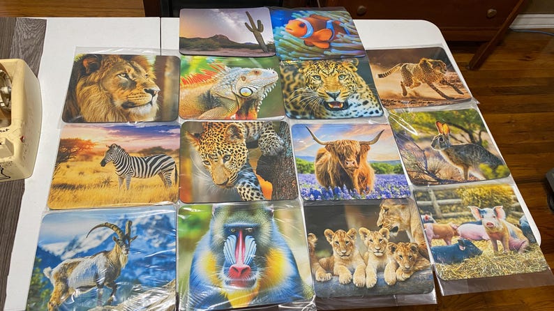 Bongo Deer Unique Mythical Creature | Fabric Mouse Pad - Etsy